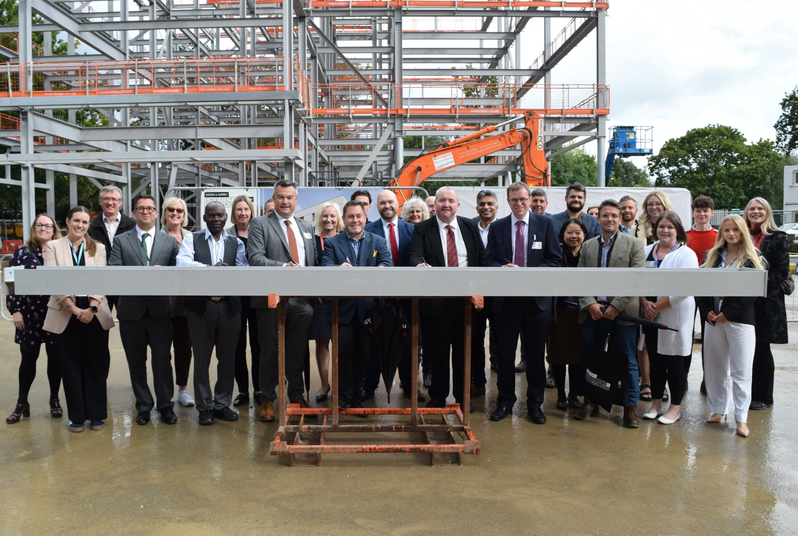 Steel signing marks progress of new, multi-million-pound build at ...